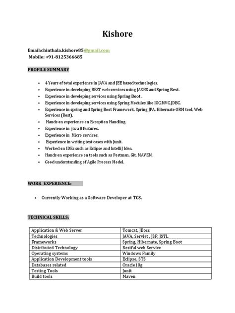 Naukri Kishore 4y 0m Pdf Spring Framework Representational