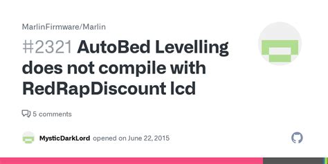 Autobed Levelling Does Not Compile With Redrapdiscount Lcd · Issue