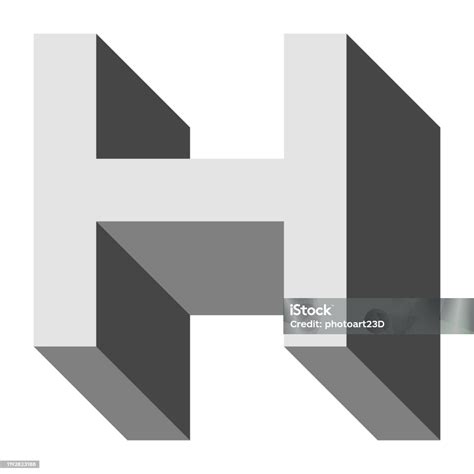 문자 및 숫자 등각측량 입방 글꼴 3d 오른쪽 아래 앞면 밝은 회색 문자 H 벡터 0명에 대한 스톡 벡터 아트 및 기타 이미지 Istock