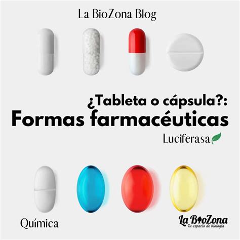 ¿tableta O Cápsula Formas Farmacéuticas La Biozona Blog