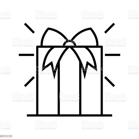 기프트 라인 아이콘 컨셉 기호 윤곽선 벡터 일러스트레이션 선형 기호 가격에 대한 스톡 벡터 아트 및 기타 이미지 가격 가방 개체 그룹 Istock