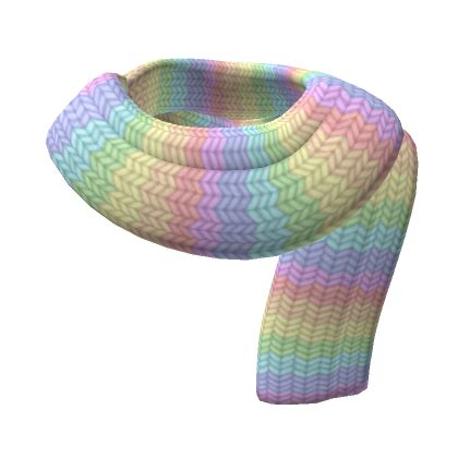 Pastel Rainbow Knit Scarf 1 0 Roblox Item Rolimons