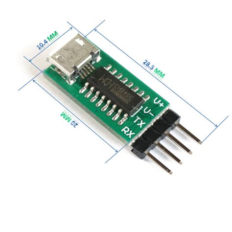 ch340c micro usb to ttl serial port isp download for stm32 51
