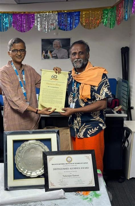 Alumni Patterns Patternslife Distinguishedalumni Natarajan Raman