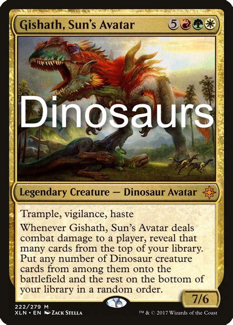 Dinosaurs Gishath Suns Avatar Commander Deck Crusty Games