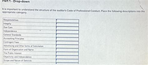 Solved Part 1 Drop Downnit Is Important To Understand