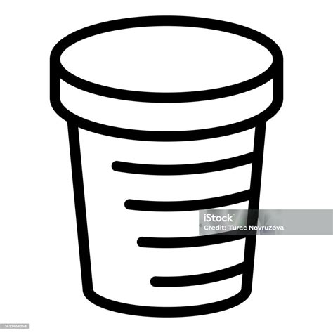 컵 라인과 단색 아이콘 뜨거운 액체를 위한 차 또는 커피 찻잔 플라스틱 제품 디자인 컨셉 윤곽선 스타일 픽토그램 흰색 사용 및 앱 Eps 10 0명에 대한 스톡 벡터 아트