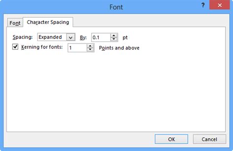 Character Spacing In PowerPoint 2013 For Windows
