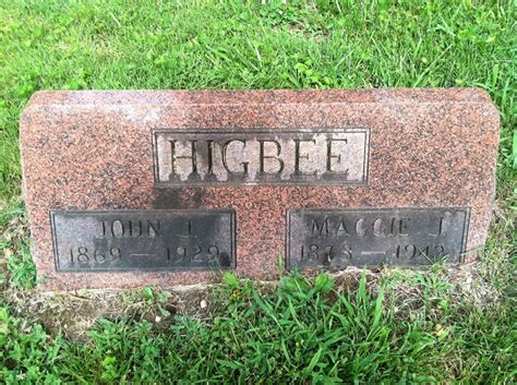 Margaret Jane “maggie” Reeser Higbee 1873 1942 Memorial Find A Grave