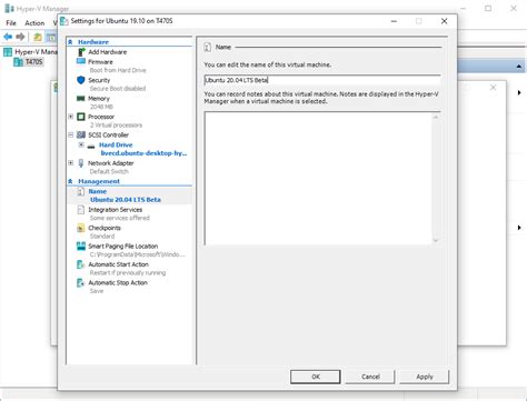How To Test Ubuntu Focal Fossa On Hyper V