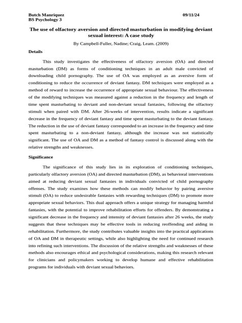 Field Methods Activity Pdf Sexual Fantasy Masturbation