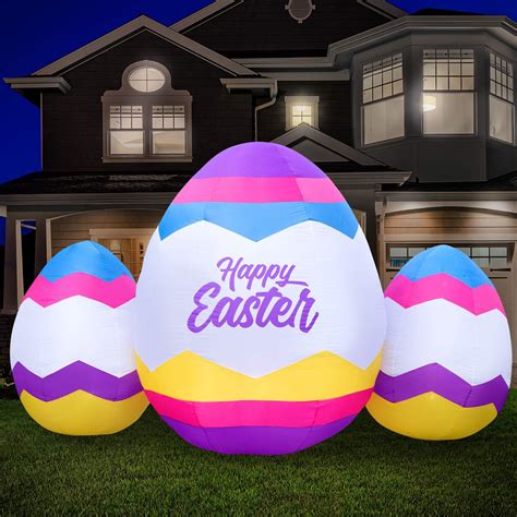 Holidayana 6ft Inflatable Easter Eggs Easter Inflatable