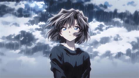 《名侦探柯南》雨中灰原哀4k动漫壁纸 奇漫壁纸