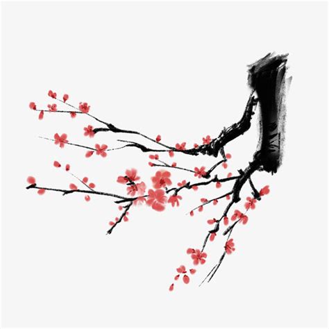 水墨梅花 素材中国sccnn