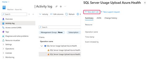 Use Activity Logs Sql Server Enabled By Azure Arc Microsoft Learn