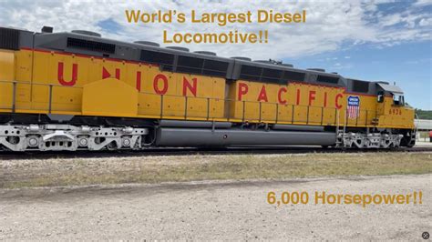 “worlds Largest Diesel Locomotive” Up 6936 At The Rrhma Youtube
