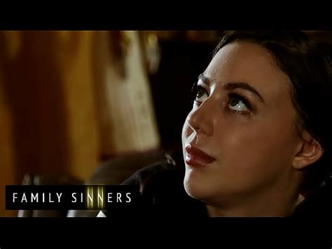 FAMILY SINNERS Stepfather Finds His Stepbabe Masturbating To His Own Sex Videos So He