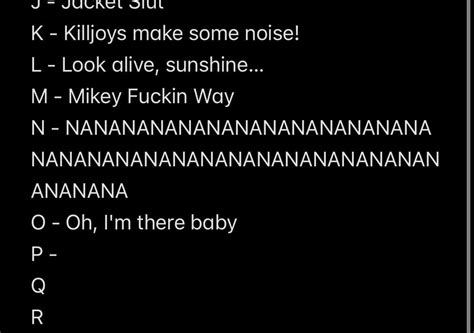 What Does P Stand For R Mychemicalromance