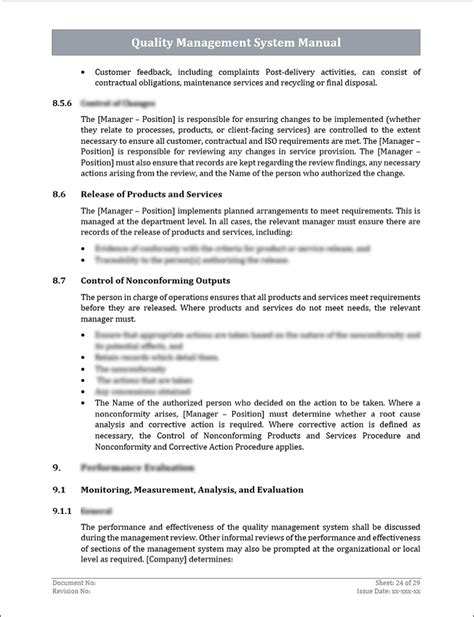 Iso 9001 Qms Quality Management System Manual Template N Iso Templates And Documents Download