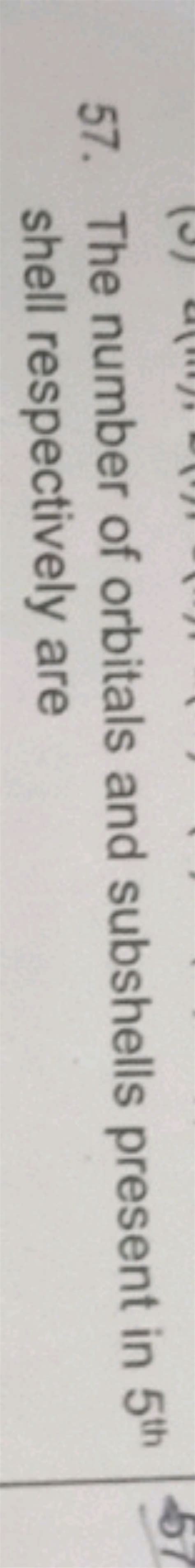 The Number Of Orbitals And Subshells Present In Text Th Shell
