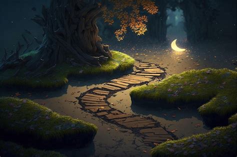 Premium AI Image Picture Taken From Digital Painting Of Path Generative Ai