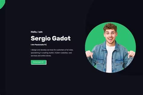 Sergio Personal Portfolio React Nextjs Template Latest Version