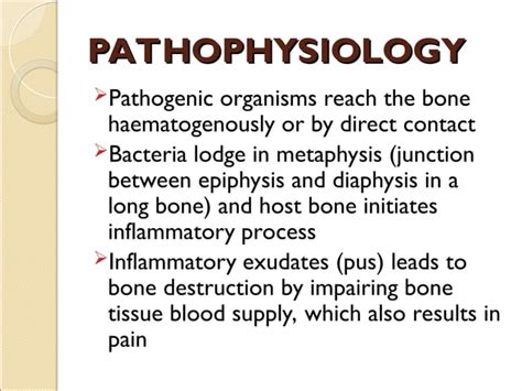 Osteomyelitis Surgery And Surgical Nursing Ppt