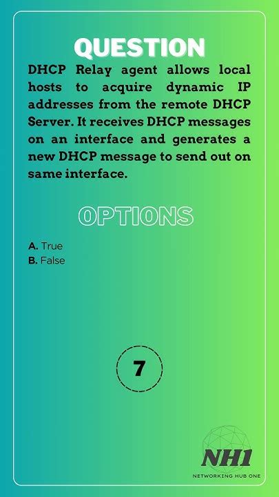 Dynamic Host Configuration Protocol Dhcp Practice Questions And Answers Mcq 24 Youtube