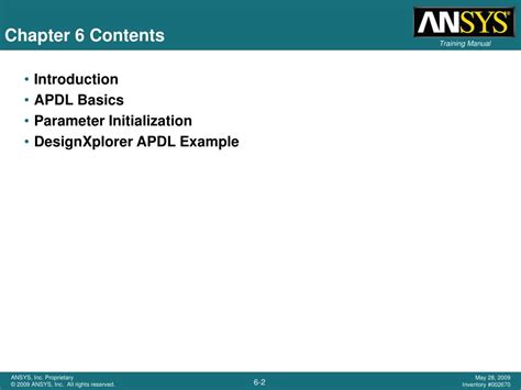 PPT DesignXplorer And APDL PowerPoint Presentation Free Download ID