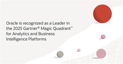 Oracle Named A Leader In The 2025 Gartner® Magic Quadrant™ For