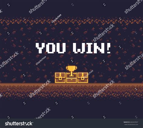 Pixel Art Game Background Underground Cave Stock Vector Royalty Free 602447837