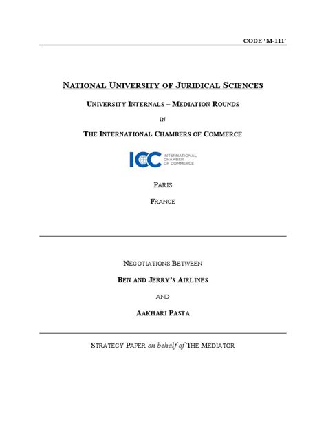 Mediation Strategy Paper Sample Pdf Mediation