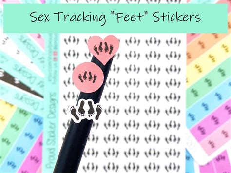 Sex Tracking Feet Stickers Etsy