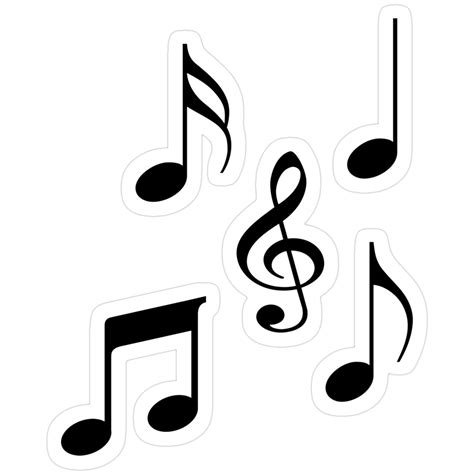 Music Notes Sticker Digital Music Notes For Stickers Music Note