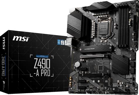 Best Buy Msi Z490 A Pro Socket 1200 Usb C Gen 2 Intel Atx Motherboard Pcie Gen 2 Z490 A Pro