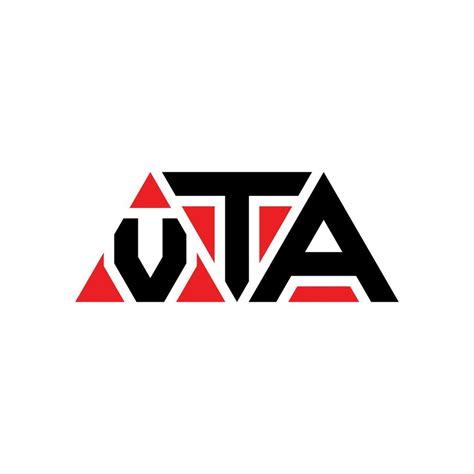 Vta Triangle Letter Logo Design With Triangle Shape Vta Triangle Logo