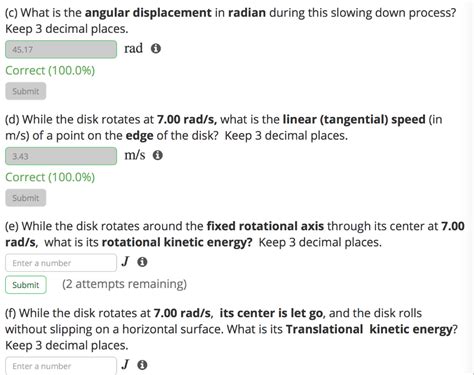 Solved Rotational Axis A Round Solid Disk Rotates Chegg Com