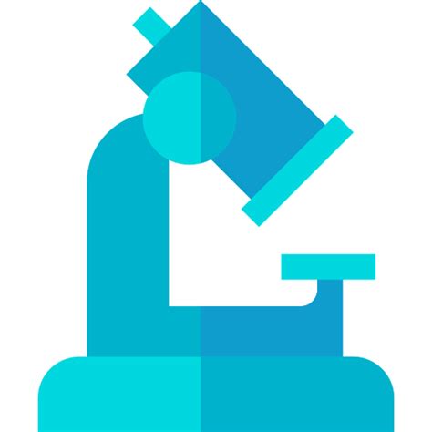 Microscope Basic Straight Flat Icon