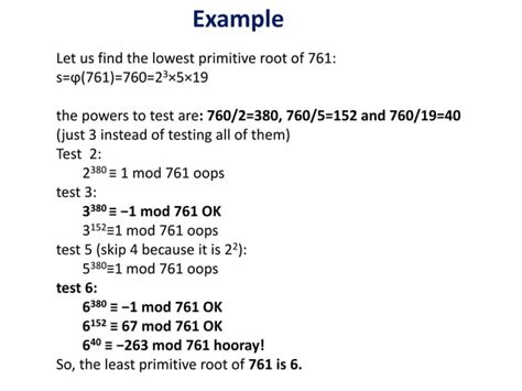 Primitive Roots Pptx Science