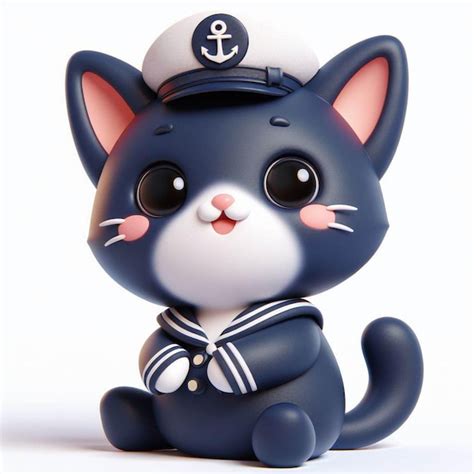 Premium Photo A Small Pirate Figurine Wearing A Sailor Hat And A