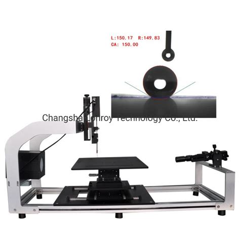 Big Size Optical Contact Angle Tester Drop Contact Angle Tester Lr Sdc 500 Contact Angle