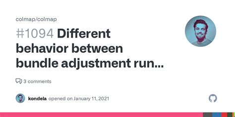 Different Behavior Between Bundle Adjustment Run From Gui And From Cli