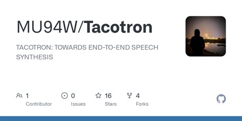 Github Mu W Tacotron Tacotron Towards End To End Speech Synthesis