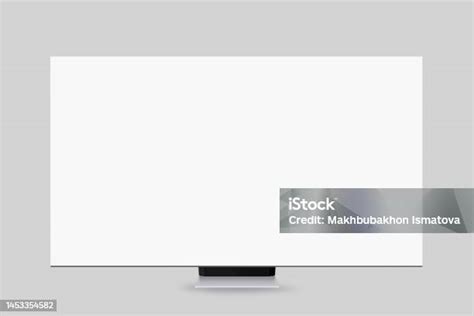 Tv 평면 스크린 Lcd 또는 올레드 플라즈마 텔레비전 흰색 빈 모니터 와이드 스크린에 대한 스톡 사진 및 기타 이미지 와이드 스크린 컴퓨터 모니터 형판 Istock