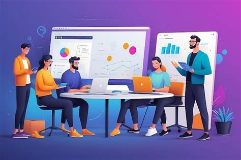 Premium Ai Image Uiux Team Concept Illustration