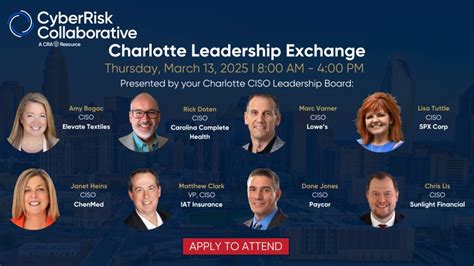 Cyberrisk Collaborative On Linkedin Charlotte Ciso Cybersecurity Networking Craevents