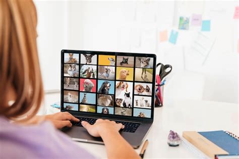 Premium Photo Side View Adult Working On Laptop