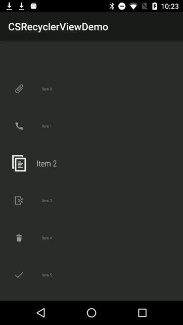 Centerscaledrecyclerview Centerscaledrecyclerv Codekk Androidopen