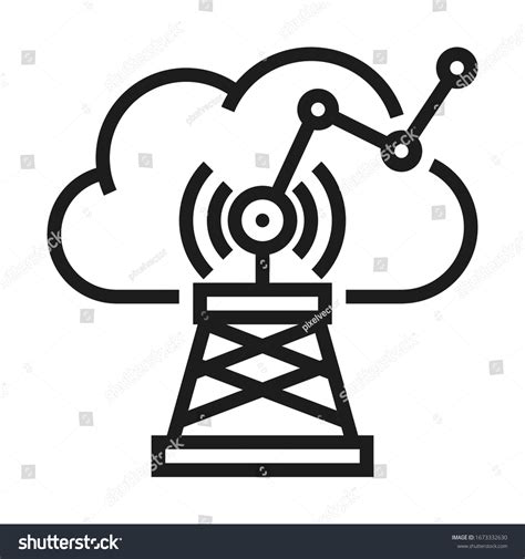 Dot Chart Network Iconeditable Vector Icon Stock Vector Royalty Free 1673332630