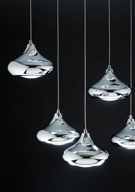 Lampadario A Sospensione Led Drop 7 Design Luce Calda Fredda E